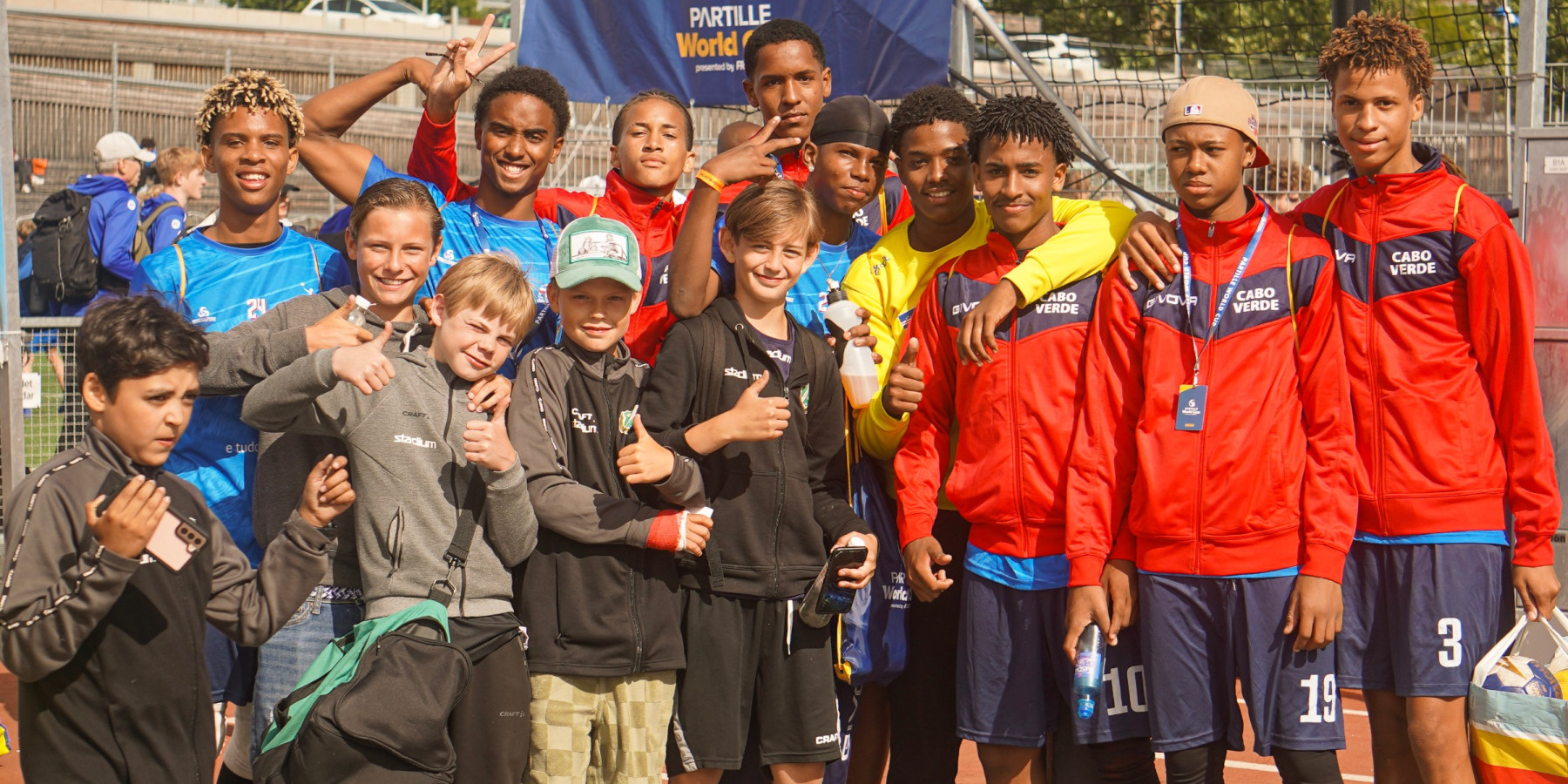 Traveled from Cape Verde to develop with the help of Partille World Cup